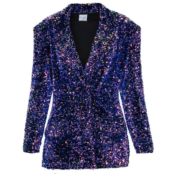 OFUURE Liza Sequin Blazer - Purple