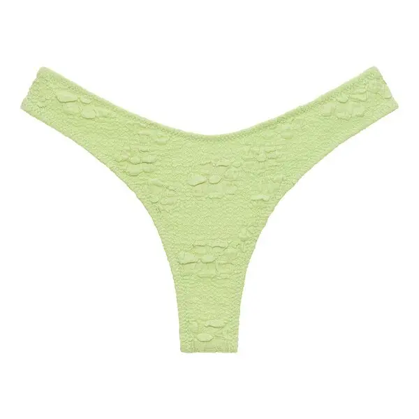 MONTCE Avo Floral Lulu Zig-zag Stitch Bikini Bottom - Green