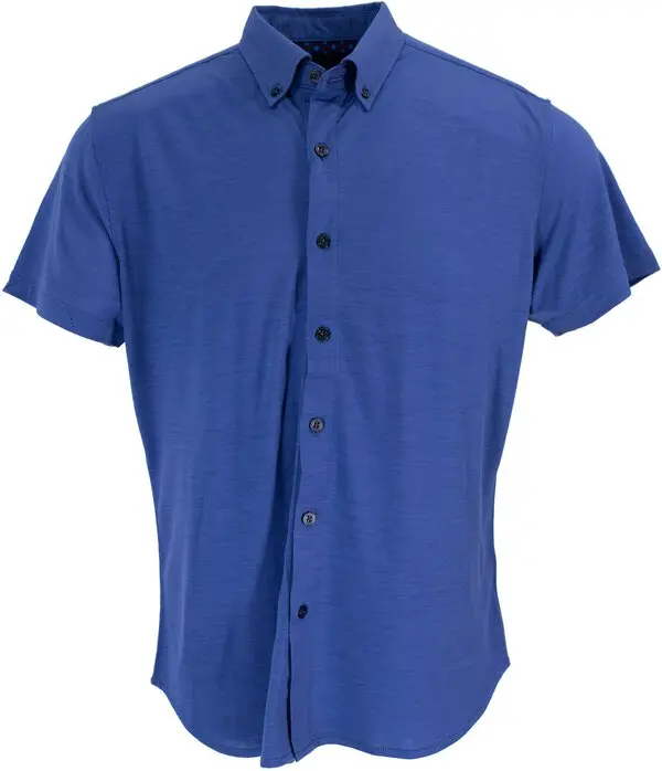 LORDS OF HARLECH Tobias Merino Shirt Skipper - Blue