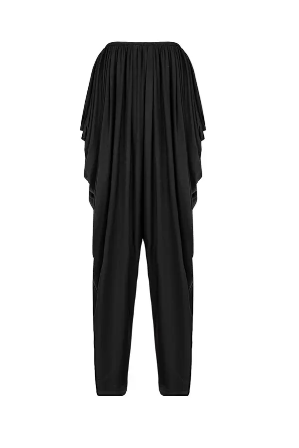 NOCTURNE Draped Relaxed-fit Trousers