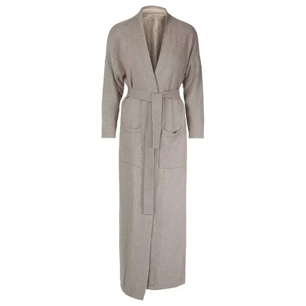 TIRILLM Camilla Cashmere Dressing Gown - Brown