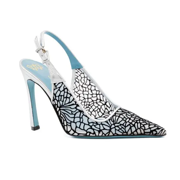VALENTINA RANGONI Rugiada Slingback Heel - Beige/gray