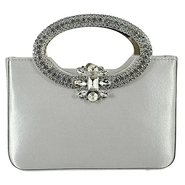 DAMAPREZIOSA Venus Jewel Clutch - Silver