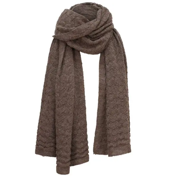 ALPACA APPAREL Alpaca Textured Wrap Rose - Brown