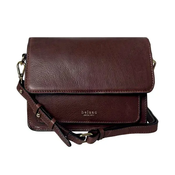 BELSAC Olga Leather Crossbody - Brown