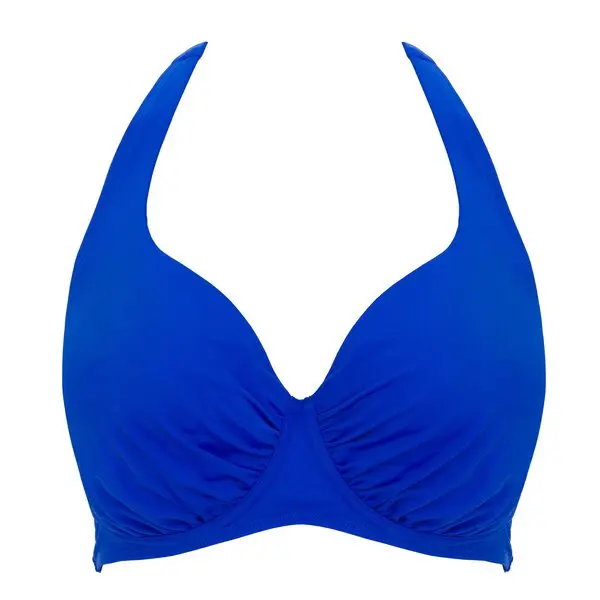 CORE SWIM Halterneck Bikini Top - Blue