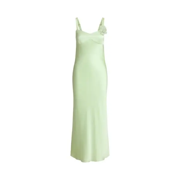 SCARLETT GASQUE Ella Silk Dress - Green