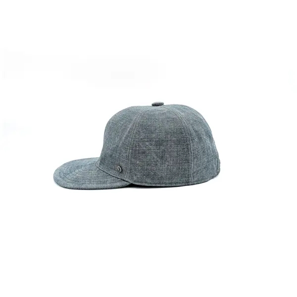 DORIA 1905 Raw Linen Fabric Baseball Cap - Grey