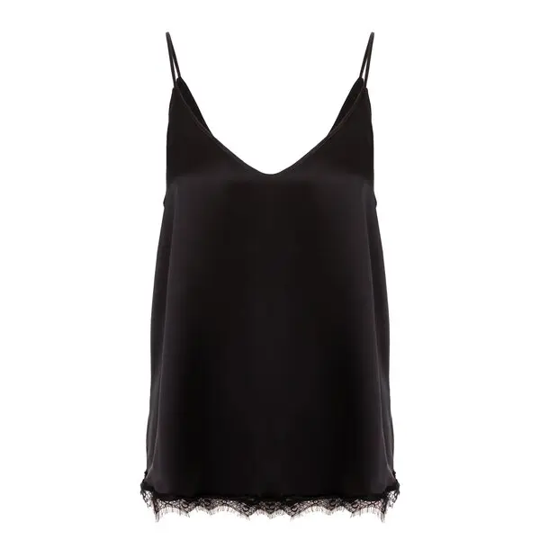 IZABELA MANDOIU Pure Silk Top With Adjustable Straps