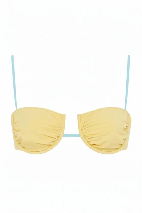 MONTCE Sunshine Binded Simonette Bikini Top - Yellow