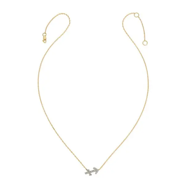 HEATHER HAWKINS 14k Sagittarius Diamond Necklace - Gold