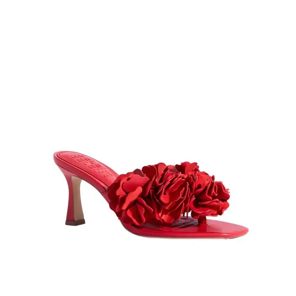 SELENA SELENA The Florist Mid Heel Sandal - Red