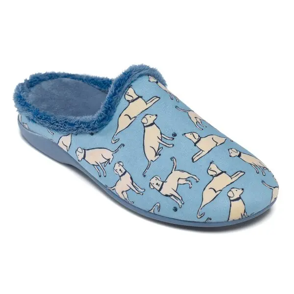 BEDROOM ATHLETICS Dog Print Mule Slipper