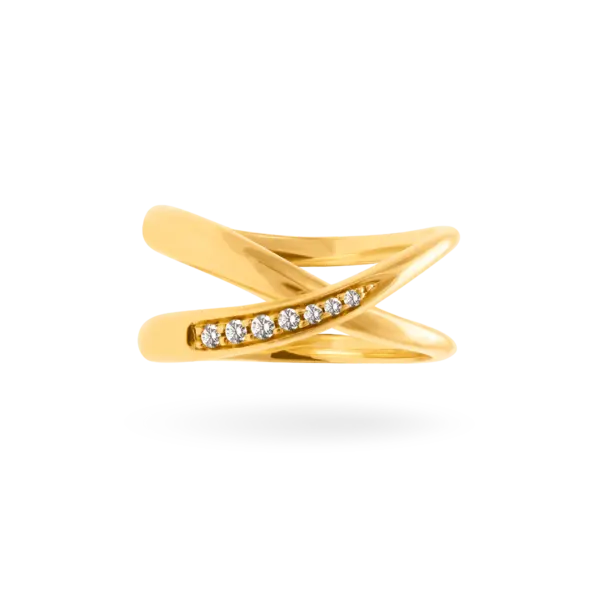 LUCY QUARTERMAINE Solid Bliss Diamond Ring - Gold