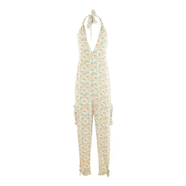 MORRATO BALI Bahir Tropical Jumpsuit - White/green