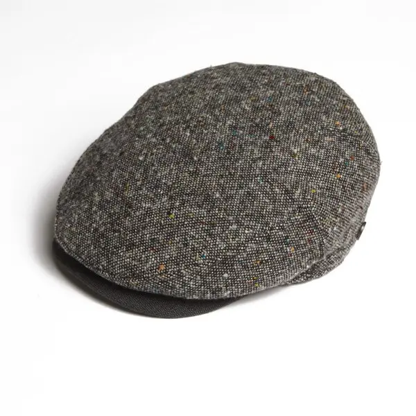 DASMARCA HATS Tailored Tweed Wool Cap - Brown