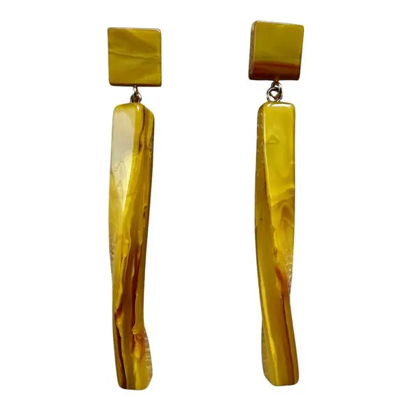 LAINE STUDIO Cascada Dangle Earrings - Yellow