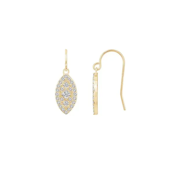 DIAMONBLISS Marilyn Monroe Marquise Earrings - Gold