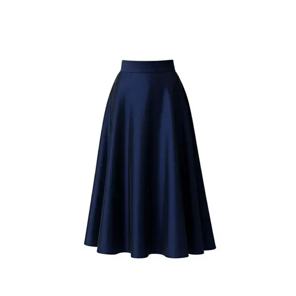IZABELA MANDOIU Taffeta Midi Skirt - Blue