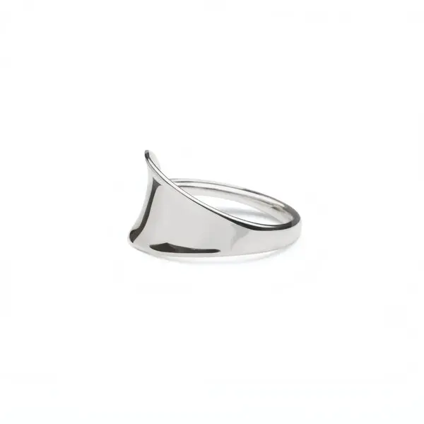 SHABELLA NYC Moon Adjustable Ring - Silver