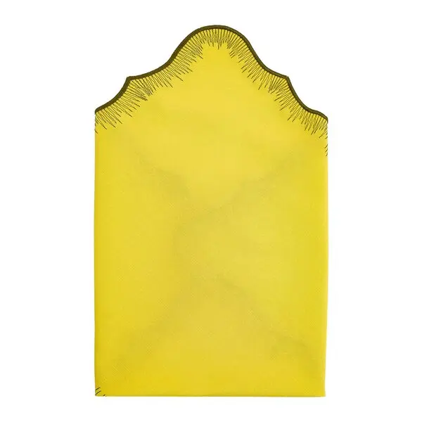 KM HOME COLLECTION Helianthus Cotton Napkin Set Of 2 - Yellow