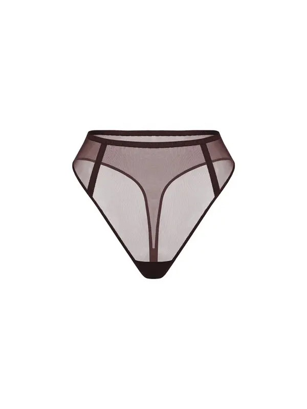 ZHILYOVA Unnamed Gravity High-waisted Thong - Brown