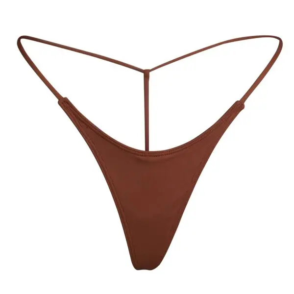MINIMALE ANIMALE G Money Thong Bikini Bottom - Brown