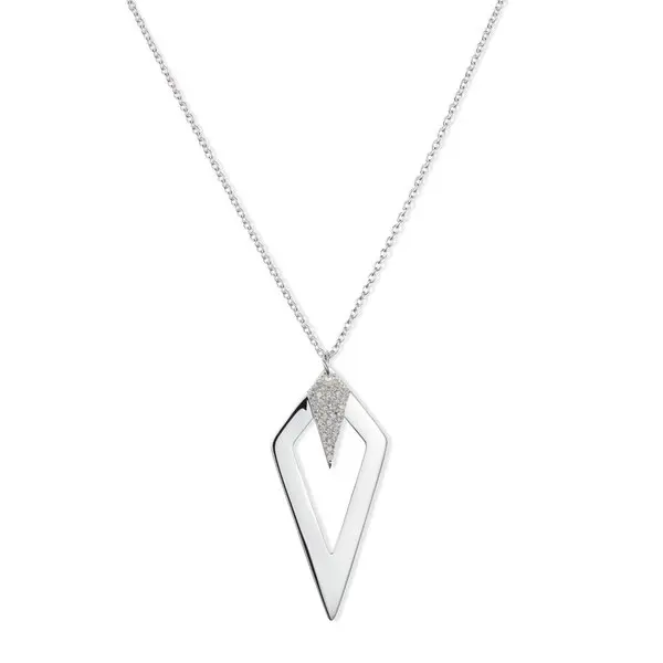 TOOLALLY Arrowhead Pendant Necklace - Silver