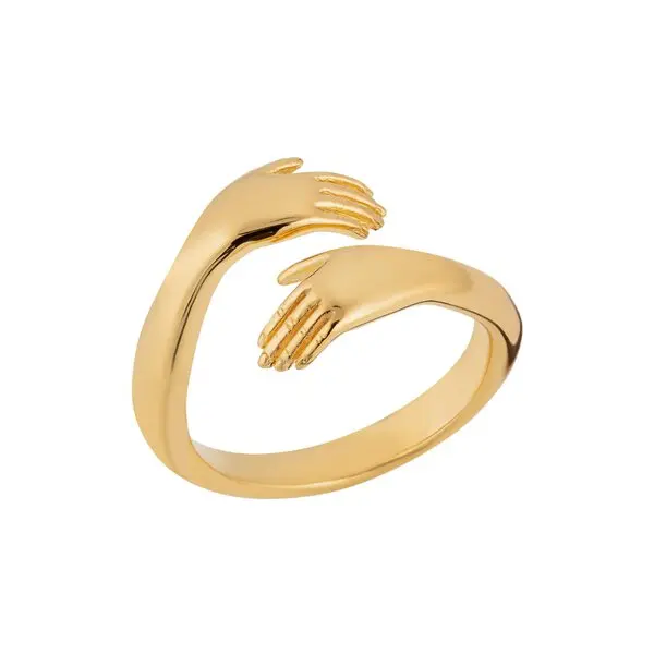 LILY CHARMED Plated Hug Ring - Gold