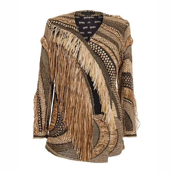 SARAH REGENSBURGER Amazonian Fringe Jacket