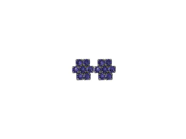 VICKISARGE The Hive Clip On Earrings - Purple