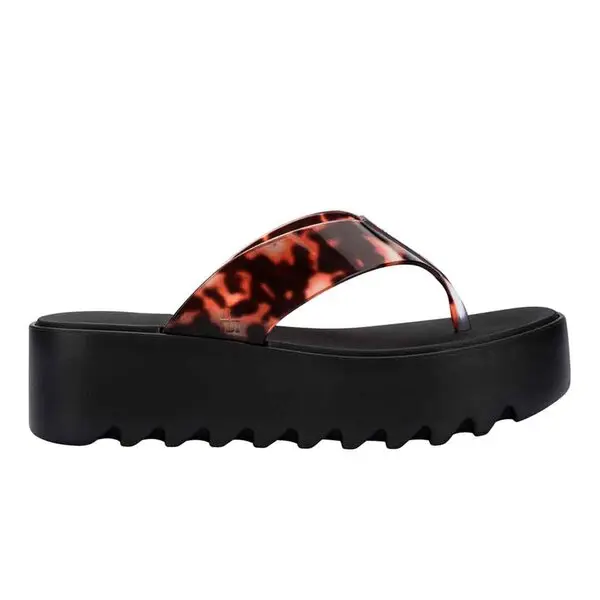 Melissa Thong Platform Sandals - Black