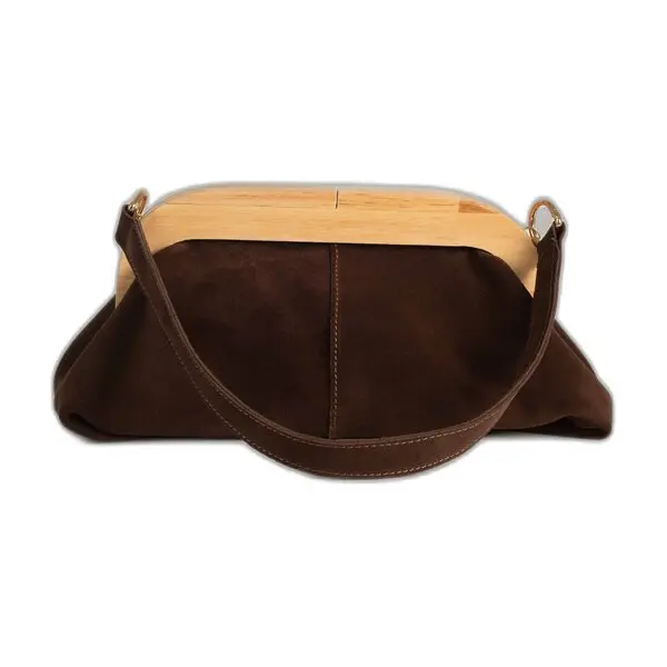 TARA STUDIO Bella Suede Leather Bag - Brown