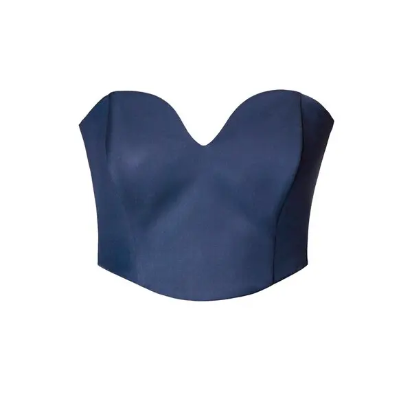 AGGI BY HALEWSKI Lara Moonlight Crop Corset - Blue