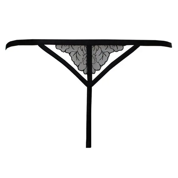 TALLULAH LOVE Midnight Rose Thong - Black