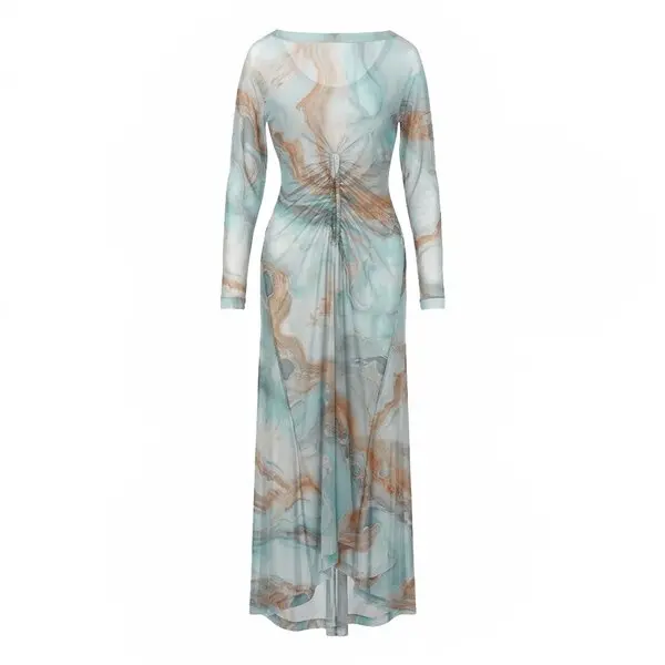 SEROTONE SWIM Mesh Long Dress