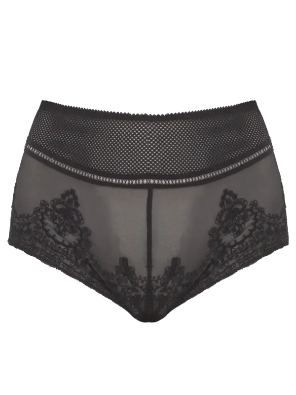 BONBON LINGERIE Mara High Waisted Panty - Black