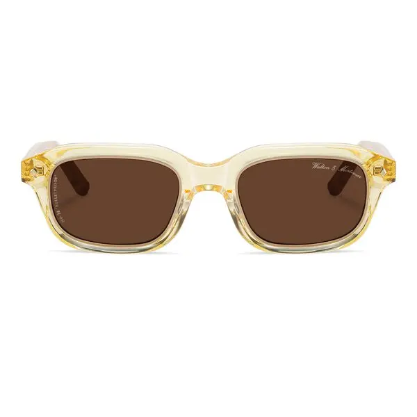 WALTON & MORTIMER No. 28 "bulletproof" Sunglasses - Gold/yellow
