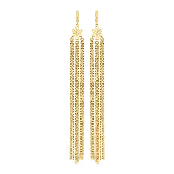 Zoë & Morgan Aria Chain Dangle Earrings - Gold