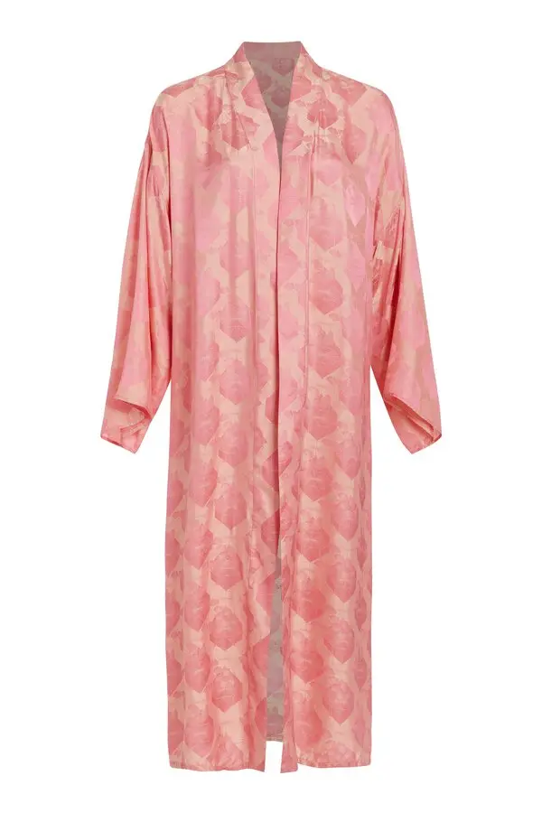 NIRAN Belle Fans Kimono Robe - Pink