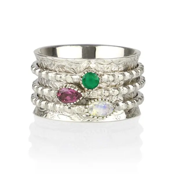 CHARLOTTE'S WEB JEWELLERY Ananda Spinning Ring - Silver
