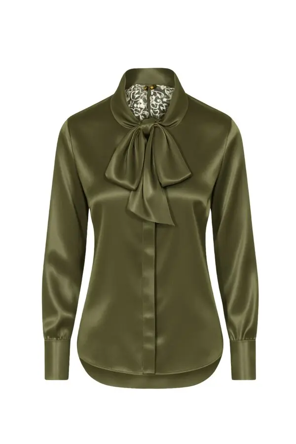 SOPHIE CAMERON DAVIES Silk Bow Blouse