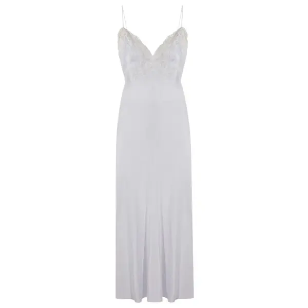 BOCAN COUTURE Caroline Silky Nightgown Ice - Blue