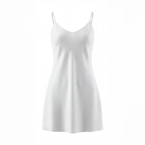 VIMISSIA Ivory Silk Mini Slip Dress - White