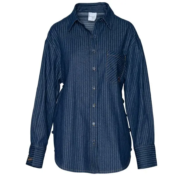 OFUURE Pinstriped Button-up Shirt