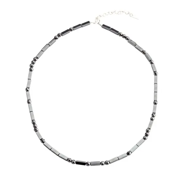 RIZE Hematite Choker Necklace - Black/silver