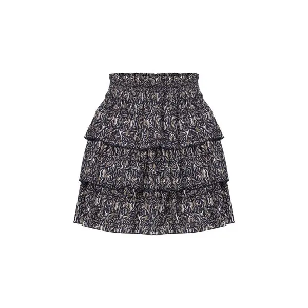 NAZLI CEREN Amy Ruffled Mini Skirt