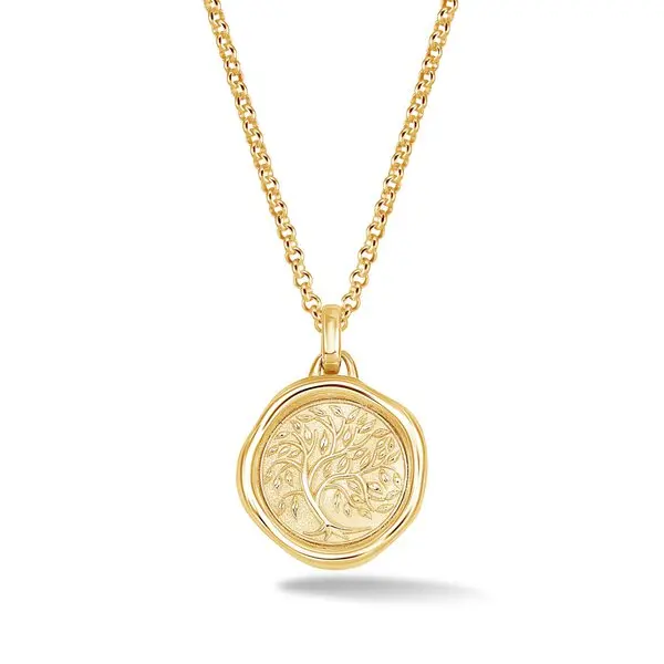 DOWER & HALL Tree Of Life Talisman Necklace - Gold