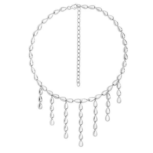 LUCY QUARTERMAINE Seven Strand Necklace - Silver