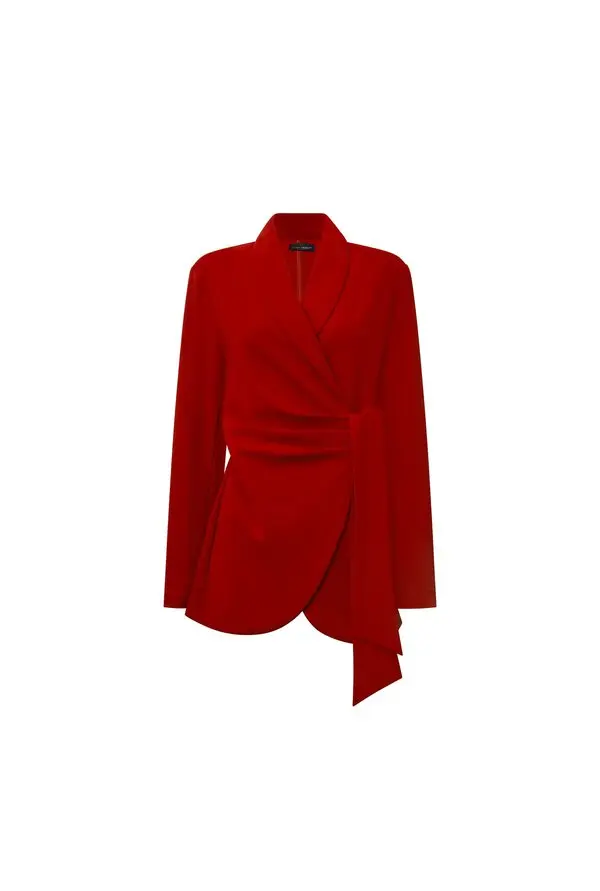 JAMES LAKELAND Side Sash Wrap Blazer